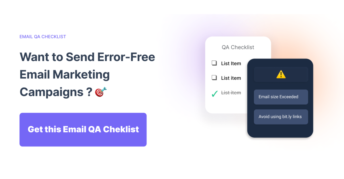 Free Email QA Checklist to Launch Campaign Without Blunders