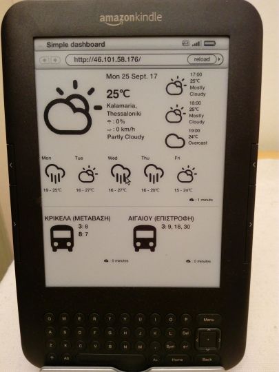 The Kindle Dashboard - Makerfolio