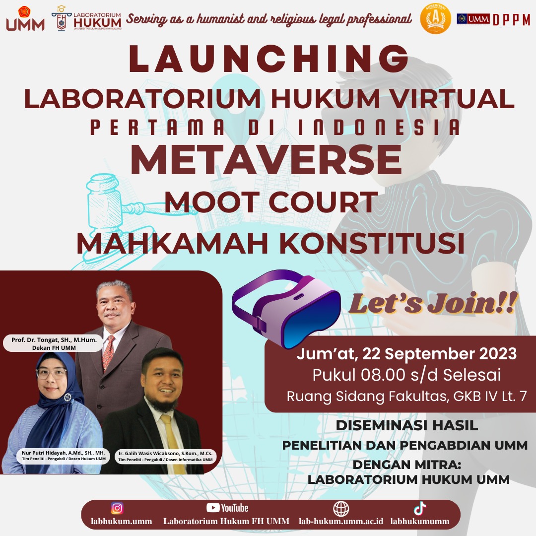 Malanghub - Berita - Keren! FH UMM Launching E-Moot Court Pertama di ...