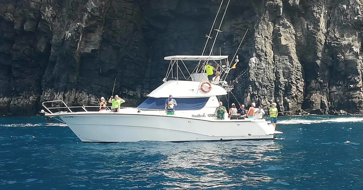 Fishing Excursion in a big Private Charter in Costa Adeje, Tenerife ...