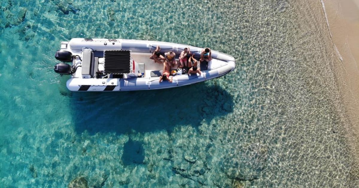 Scenic Boat Tour from Mylopotas Beach in Ios | Manawa