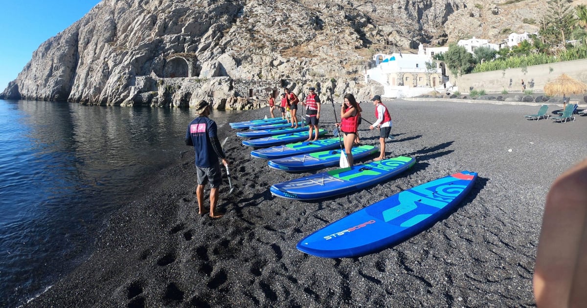 SUP- und Schnorcheltour vom Avis-Strand in Santorin | Manawa