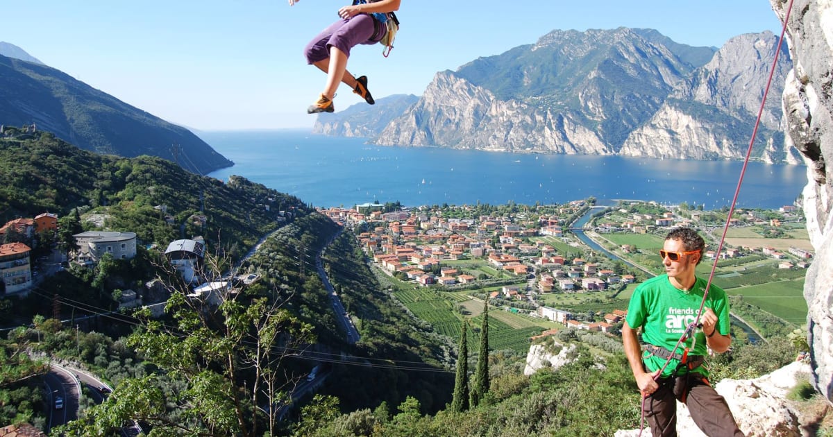 Guided multi-pitch climbing near Arco, Lake Garda | Manawa