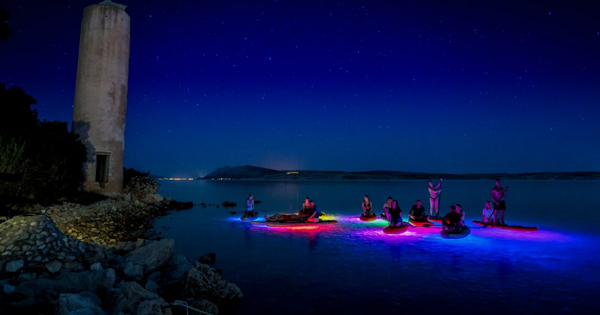 Guided Night Stand-up Paddle Tour from Caska Beach near Novalja | Manawa