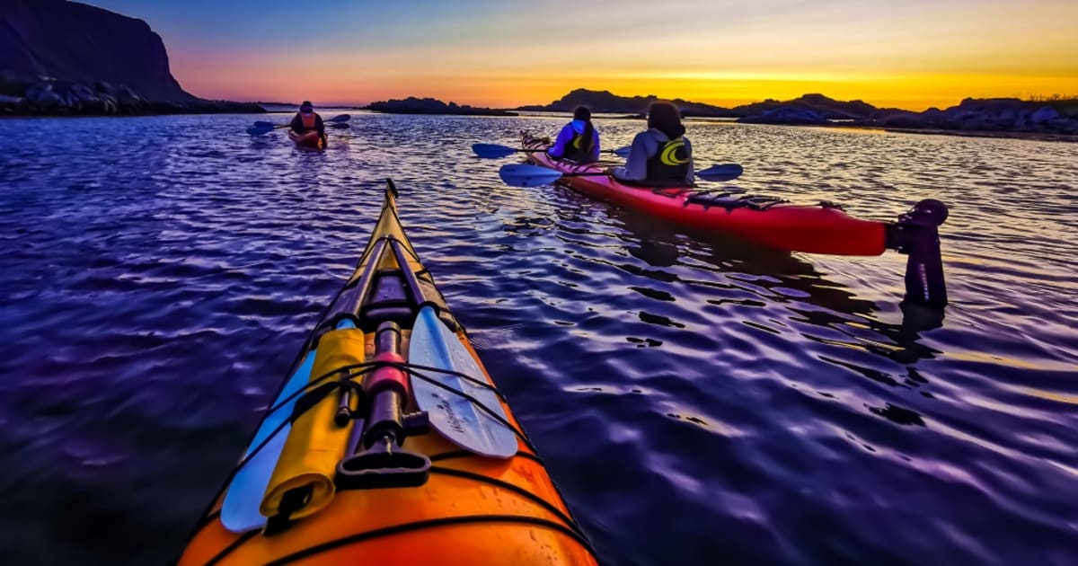 Summer Midnight Sun Kayaking Excursion in Lofoten from Eggum | Manawa