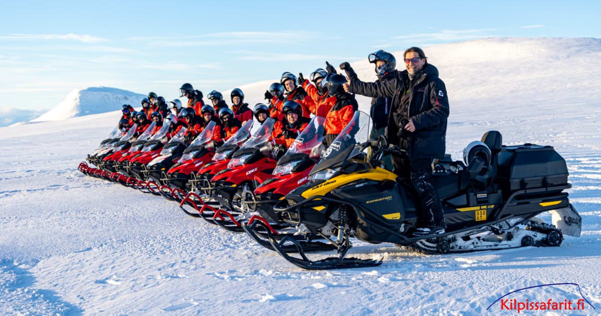 Intermediate Snowmobile Safari to the Halti Fell from Kilpisjärvi in ...