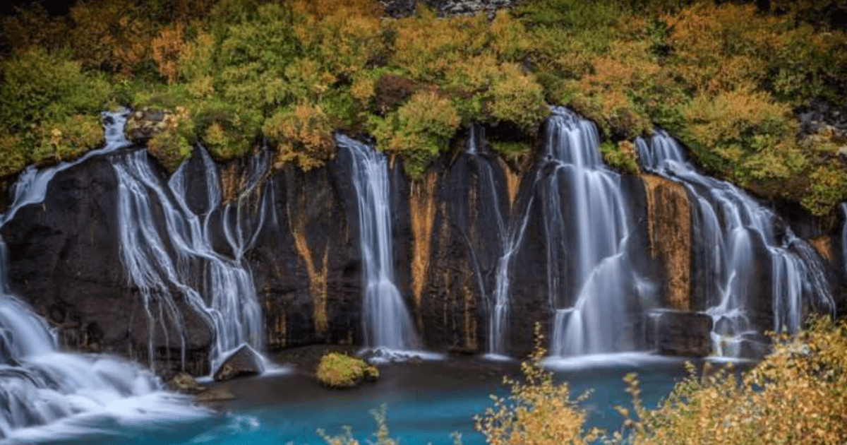 West Iceland bus tour to Hraunfossar Waterfalls from Reykjavik | Manawa