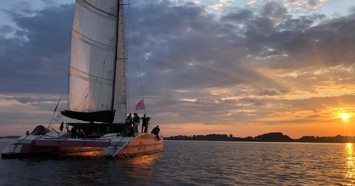 Croisière en catamaran sur la côte d'Azur au coucher du soleil | Manawa