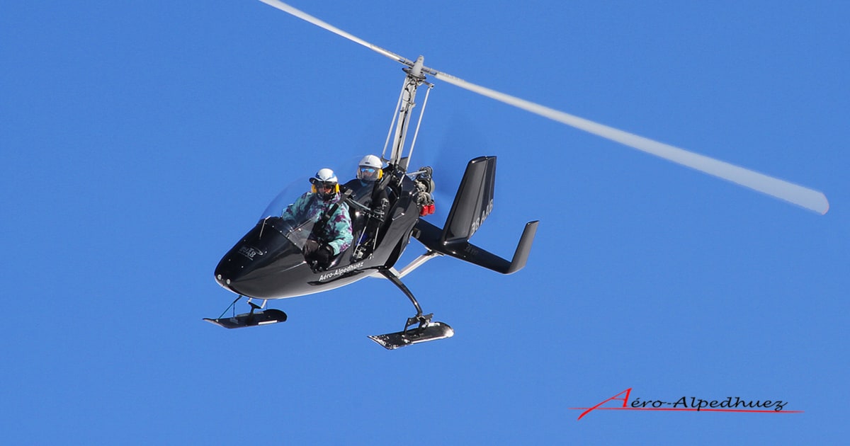 Gyrocopter flight | 50 minutes - Gyrocopter Flight over Alpe d'Huez ...