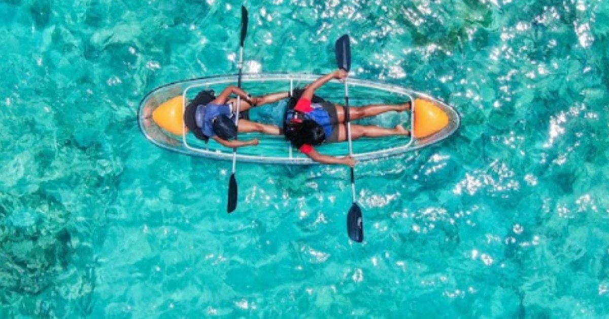 Glass-bottom kayak rental | Half day - Transparent Kayak Rental in Le ...