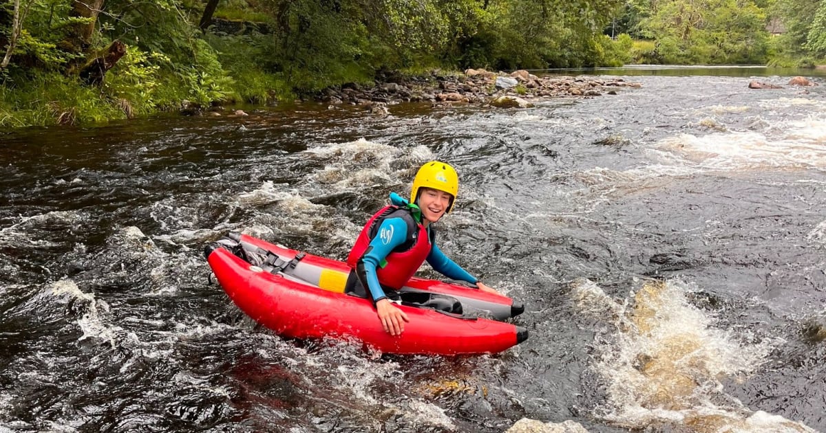 River Bugging on the River Leven at Kinlochleven, near Fort William ...