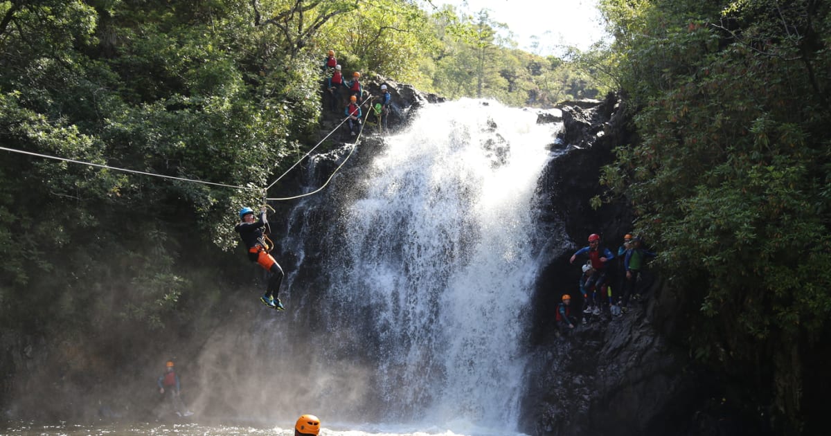 Descent of Inchree Falls Canyon, near Fort William | Manawa