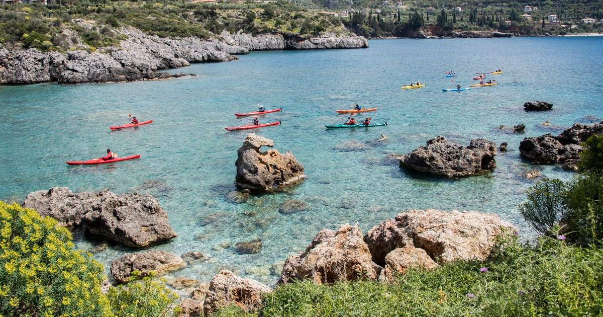 Guided Sea Kayak Excursion in Kardamyli near Kalamata | Manawa