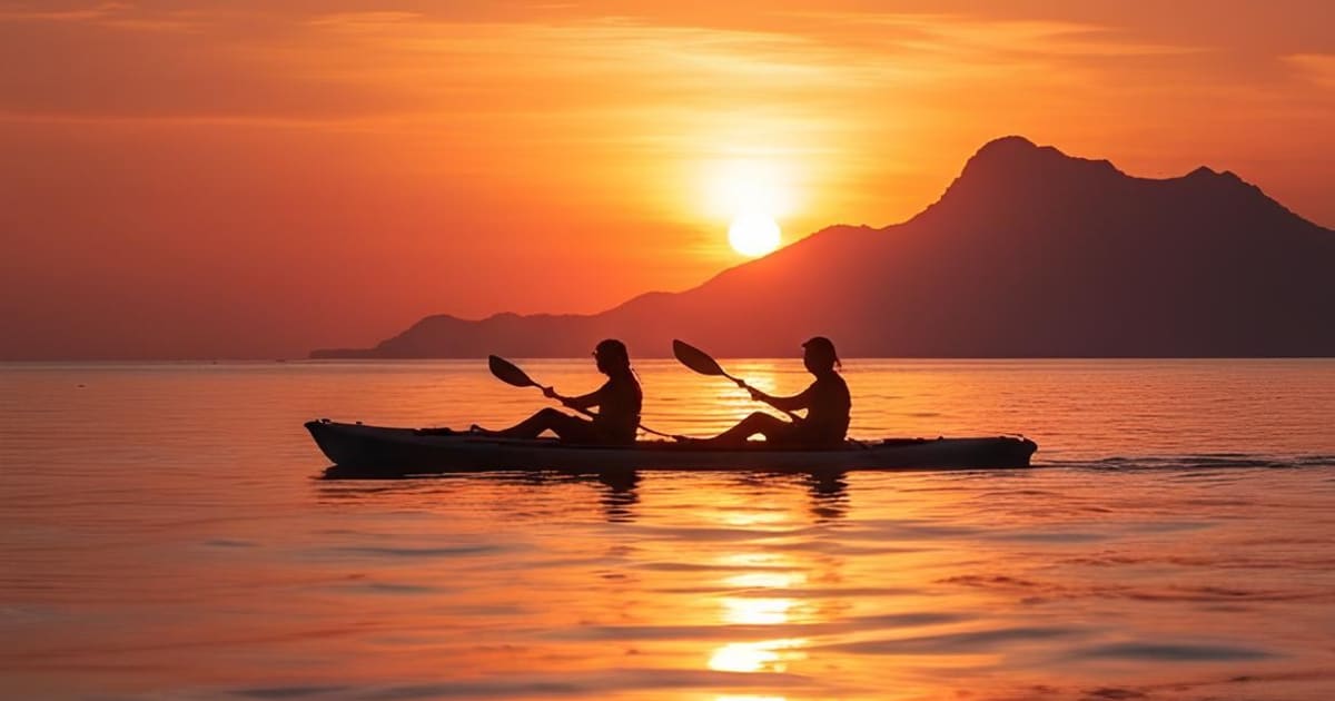 Excursion en kayak sur la rivière Tamarin au coucher du soleil et ...