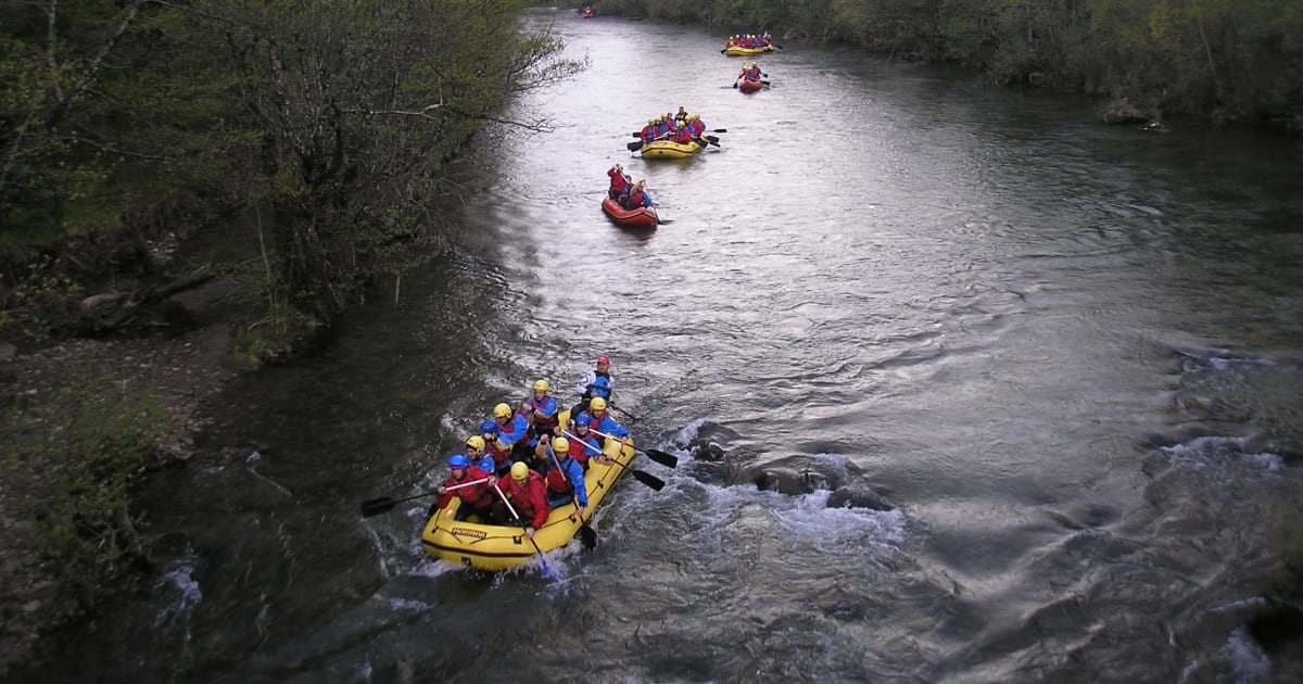 Rafting and Kayaking on the Kupa River near the Risnjak National Park ...