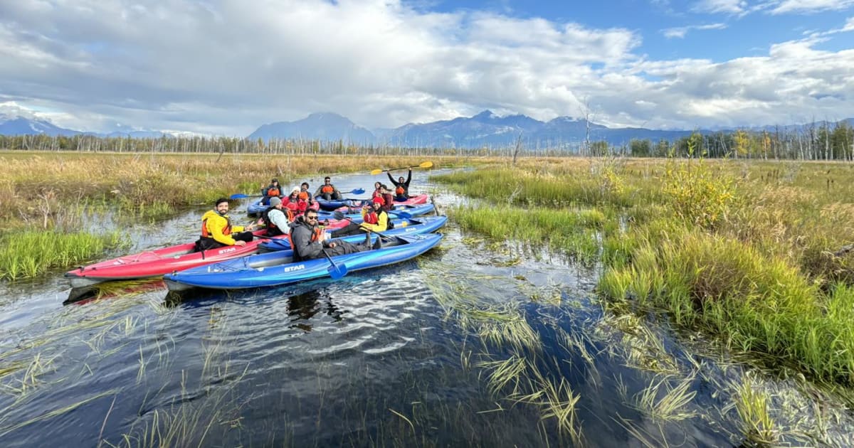 Lazy river kayak float down the Knik River, near Anchorage | Manawa