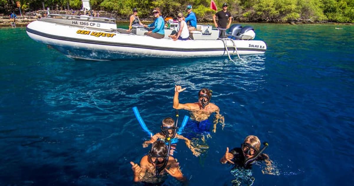 Guided Snorkelling Tour to the Captain Hook Monument in Kealakekua Bay ...