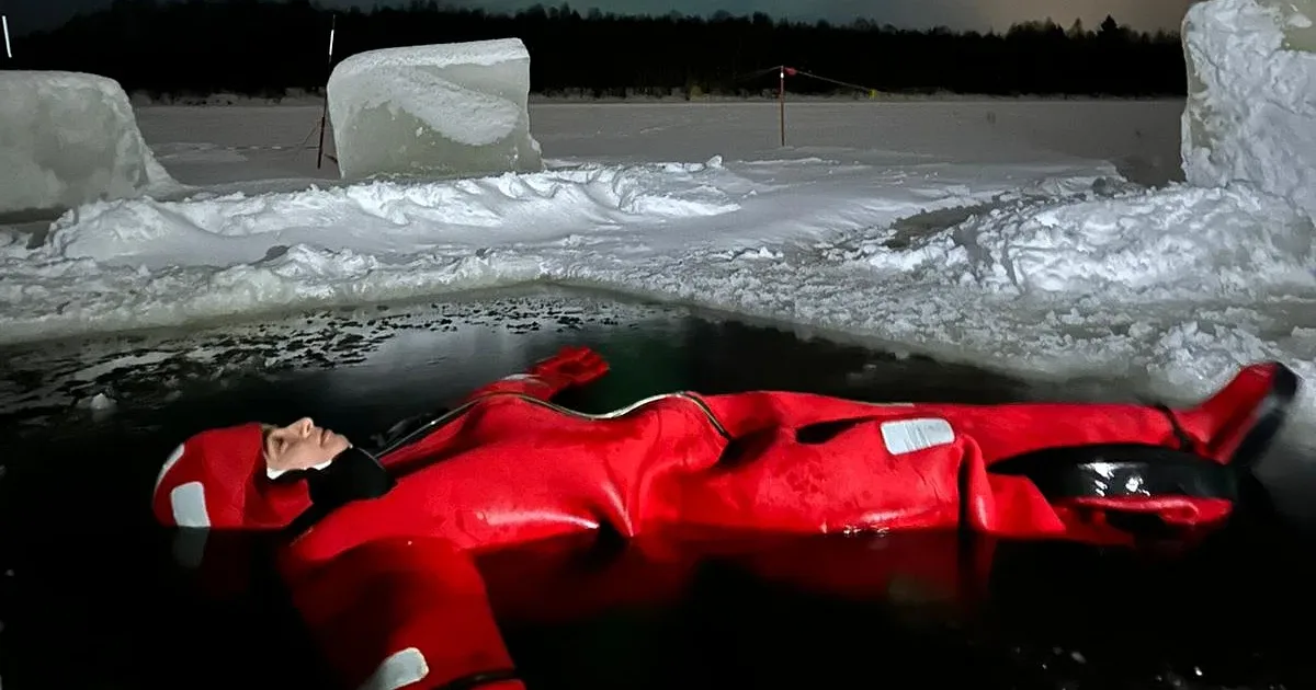 Arctic Ice Floating under the Northern Lights in Rovaniemi | Manawa