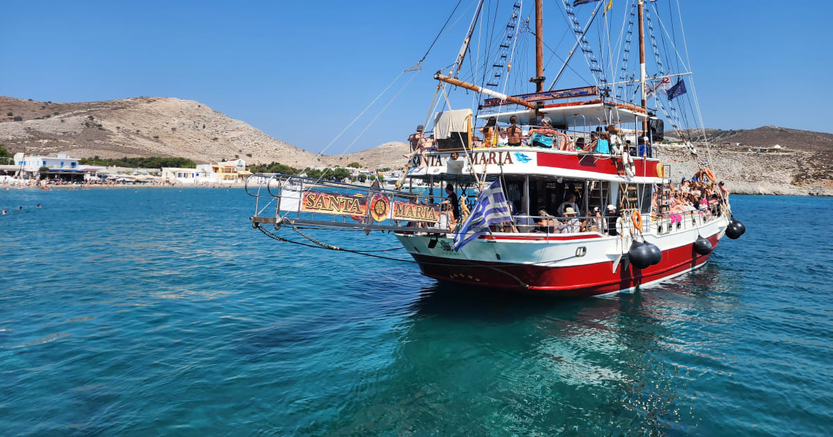Excursion en bateau sur 3 îles (Platy, Kalymnos et Pserimo) au départ ...