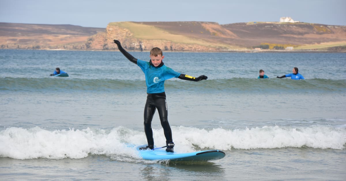 Cours de surf sur la plage de Dunnet près de Thurso | Manawa