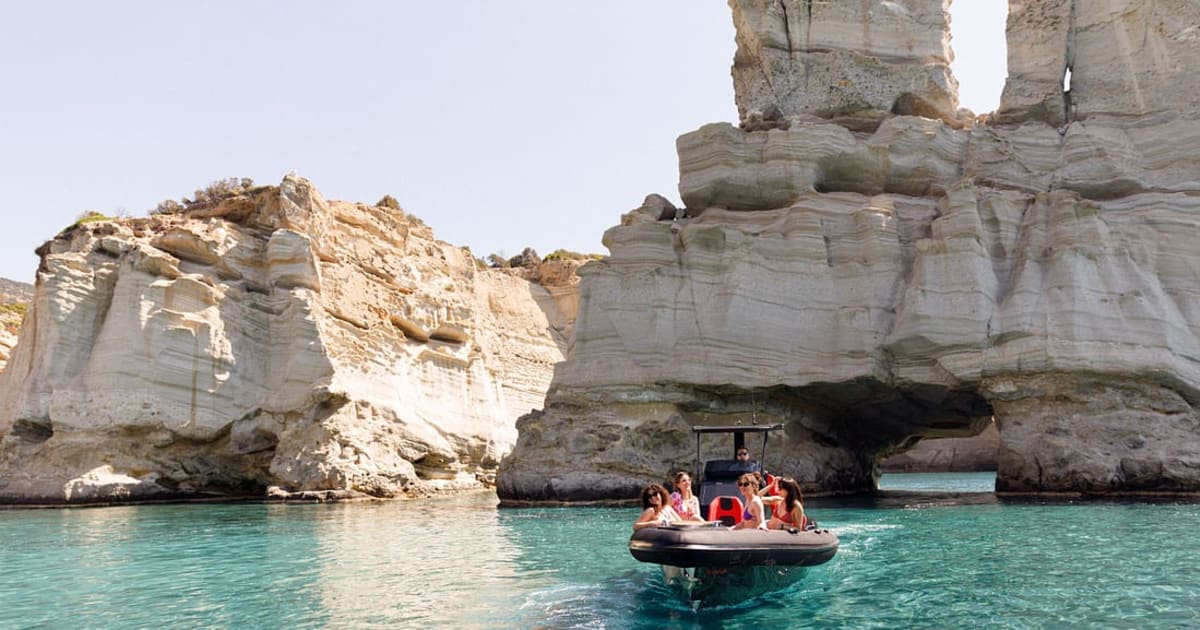 Half-Day Private Boat tour around Kleftiko and Sikia from Pollonia, in ...