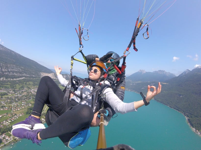 Tandem Paragliding Flight over Annecy's Lake | Manawa