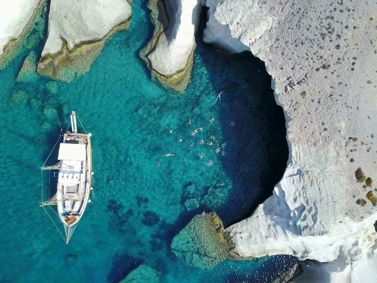 Cruise to Rina Cave and Ano Koufonissi with BBQ - Boat Cruise to Rina ...