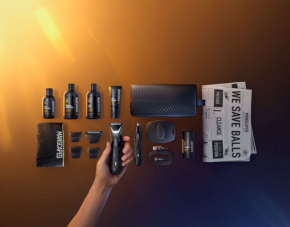 Luxury Grooming Kit for Men | Platinum Package 5.0 Ultra | MANSCAPED EU