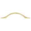 Touchpoint Wave Cabinet Handle - 96mm Centres - Satin Brass ...