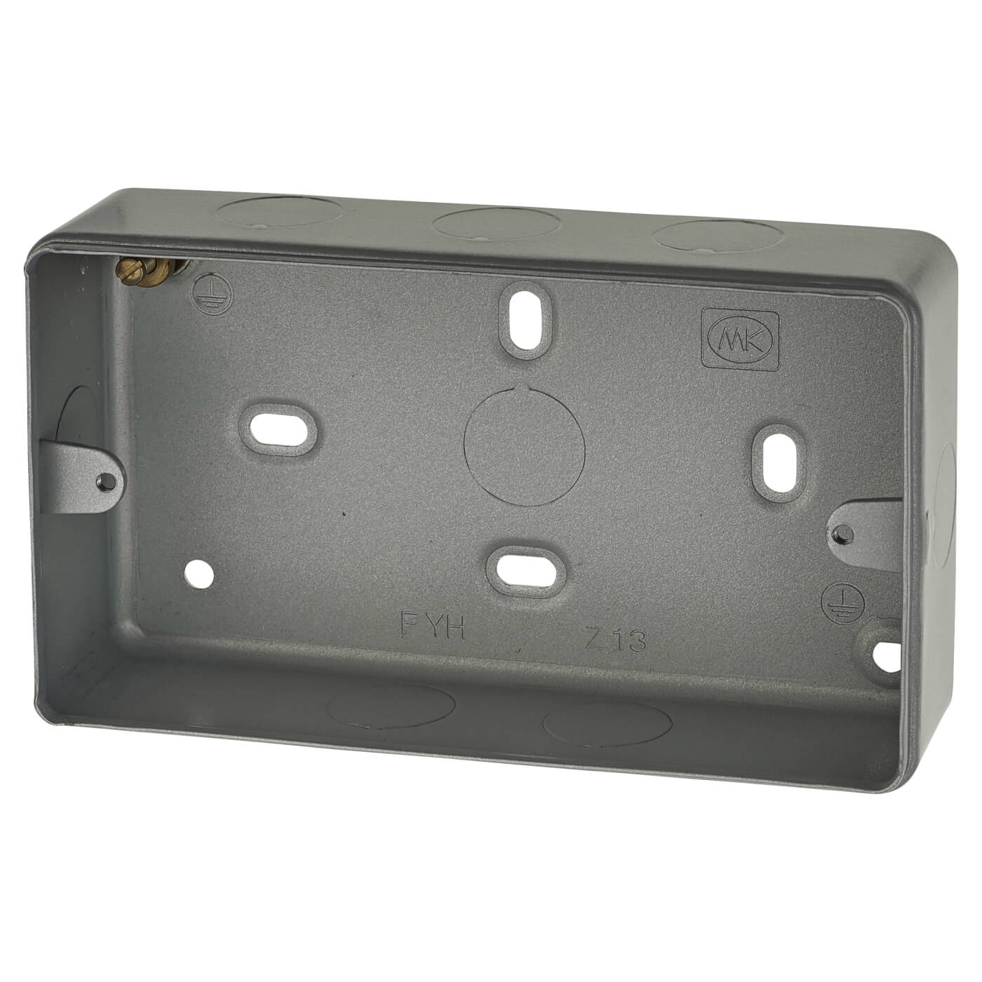 MK Logic Plus 2 Gang Radius Surface Pattress Box With 20mm Conduit mk-logic-plus-2-gang-radius-surface-pattress-box-with-20mm-conduit
