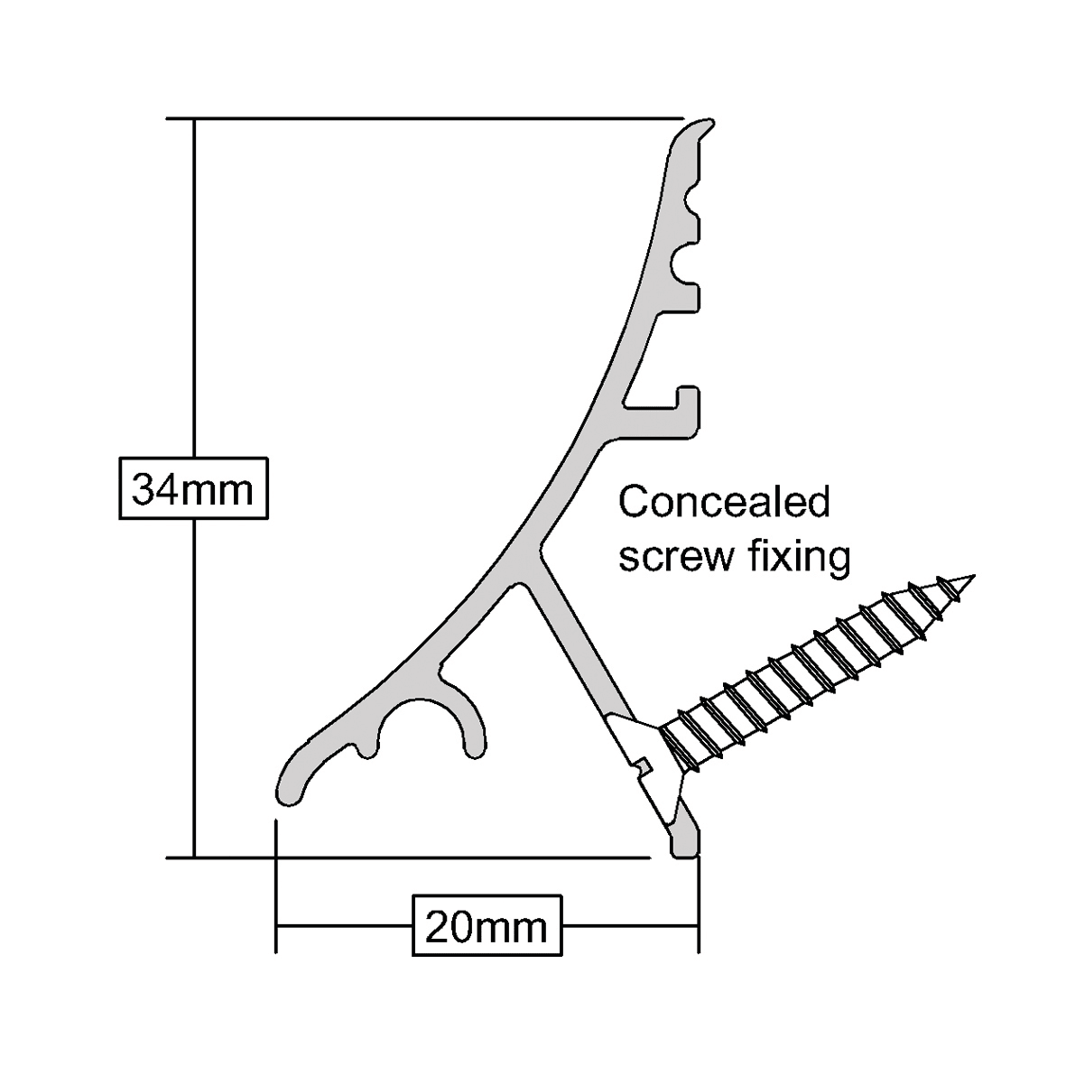 Surface Telescopic Door Sliding Friction Stay Silver 545 885mm ...