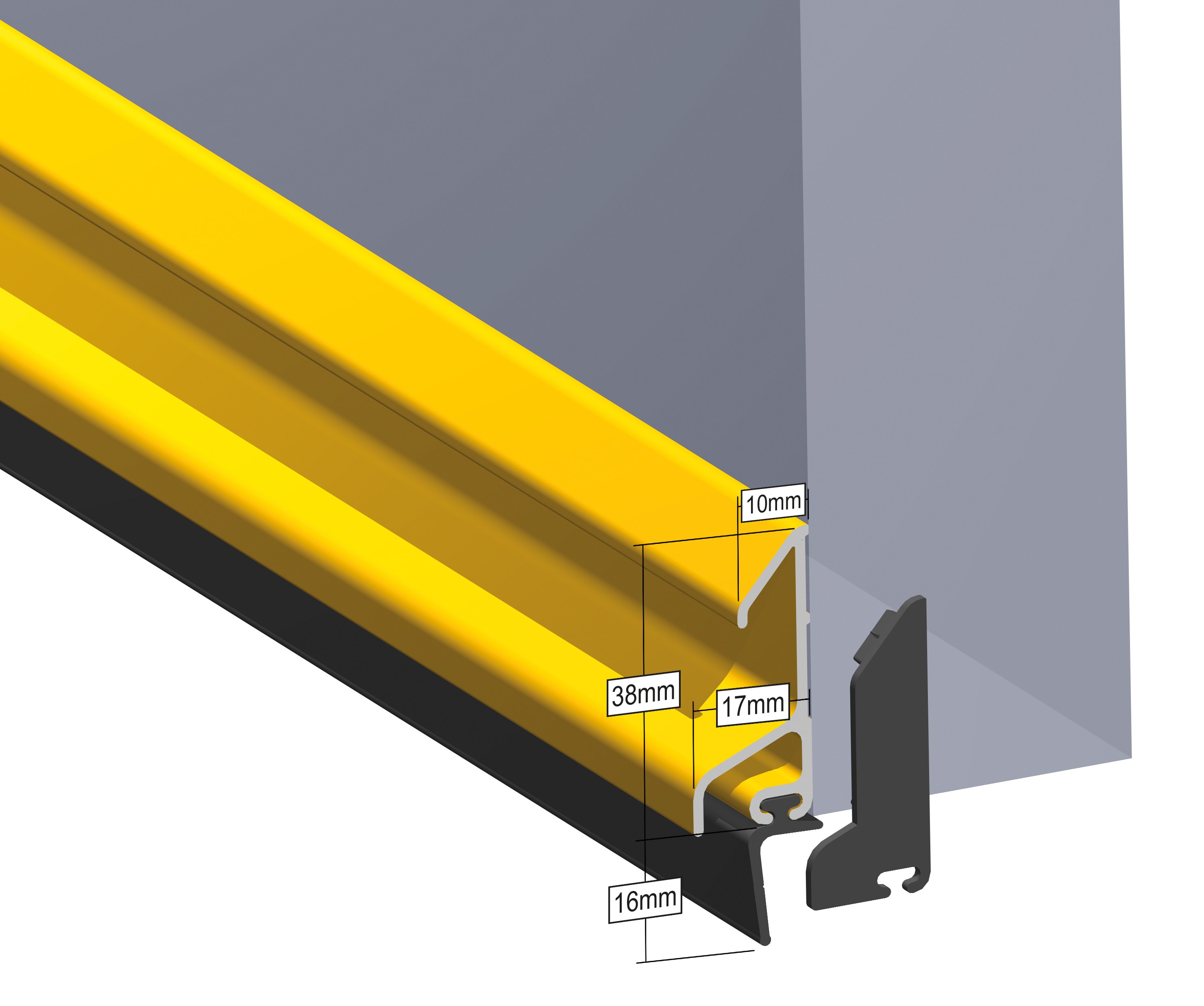 Stormguard XRD Rain Deflector with Rubber Seal - 914mm - Gold ...
