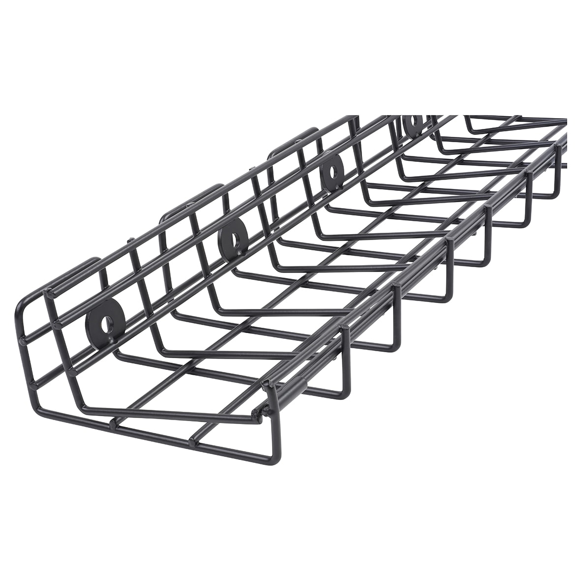 Altro Wire Basket Cable Tray - 130 x 58 x 400mm - Matt Black ...