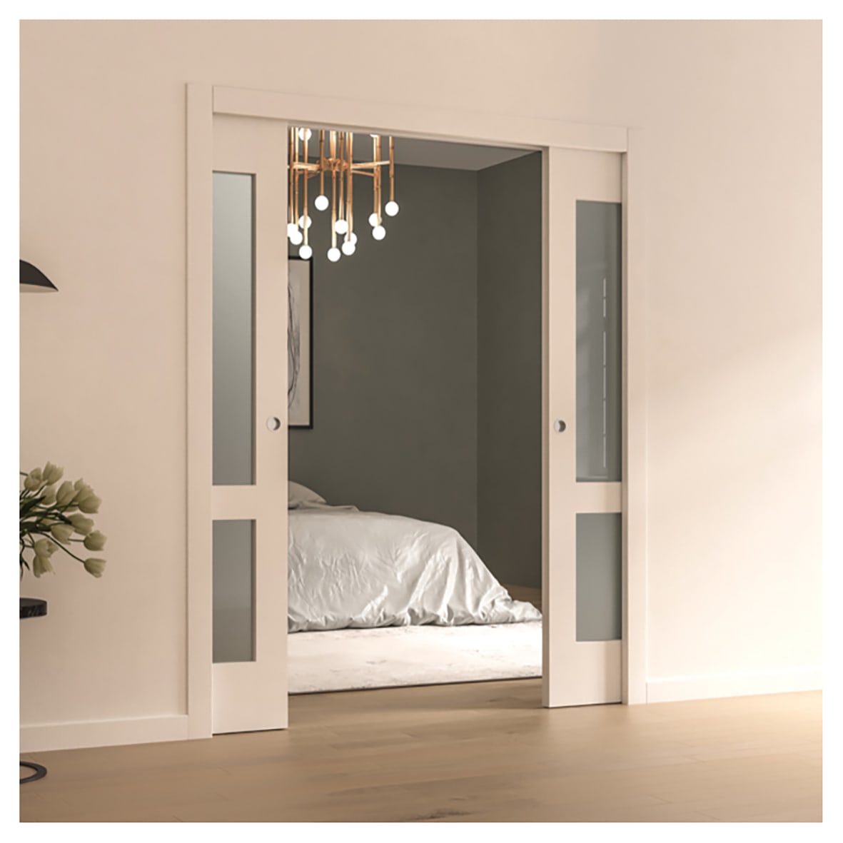 Rocket Door Frames Pocket Door Kit - 100mm Finished Wall Thickness ...