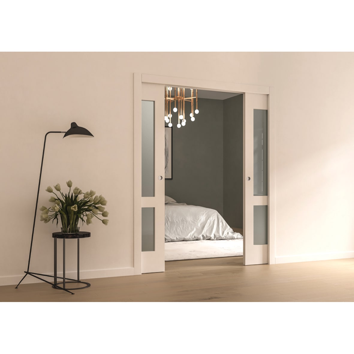 Rocket Door Frames Pocket Door Kit - 100mm Finished Wall Thickness ...