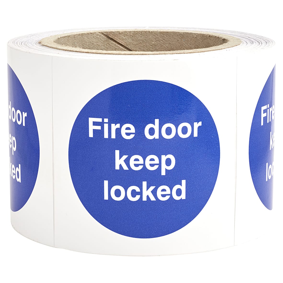 Self Adhesive Vinyl Labels - Fire Door Keep Shut - 80 x 80mm - Roll of ...