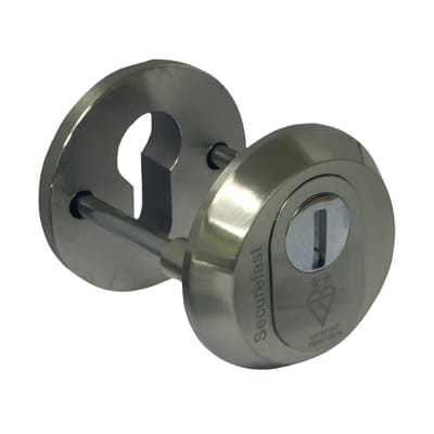 Securefast 2 Star High Security Escutcheon - Double Cylinder - Nickel ...
