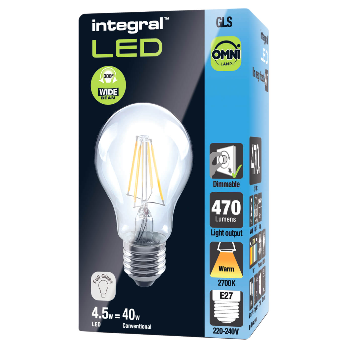 Integral LED 3.6W GU10 LED Spotlight Lamp - 2700K Warm White ...