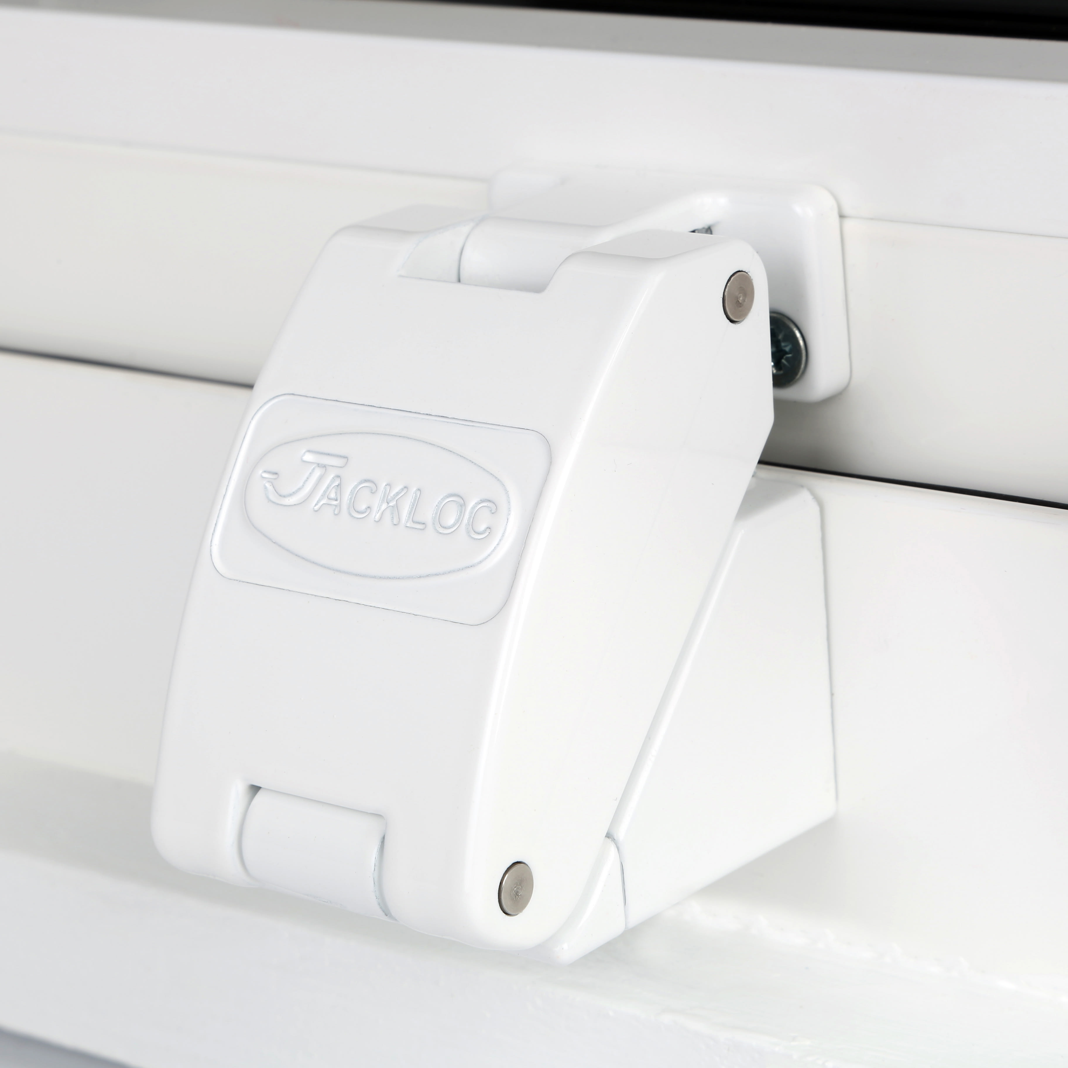 Jackloc Titan Lockable Window Restrictor with Folding Key - White ...