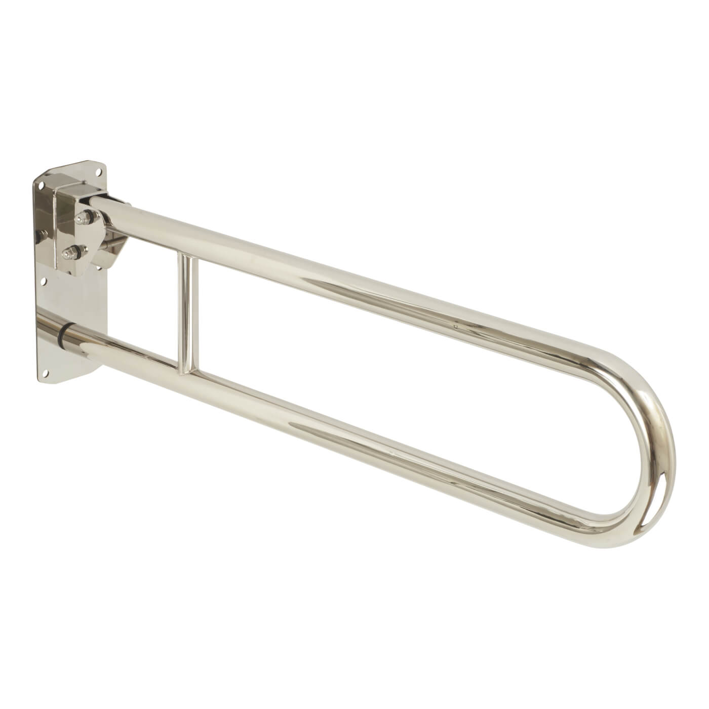 Polished Stainless Steel Hinged Support Rail | IronmongeryDirect | Same ...