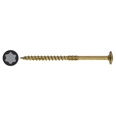 Reisser Timber Connector Screws - 6.0 x 160mm - Pack 25 ...