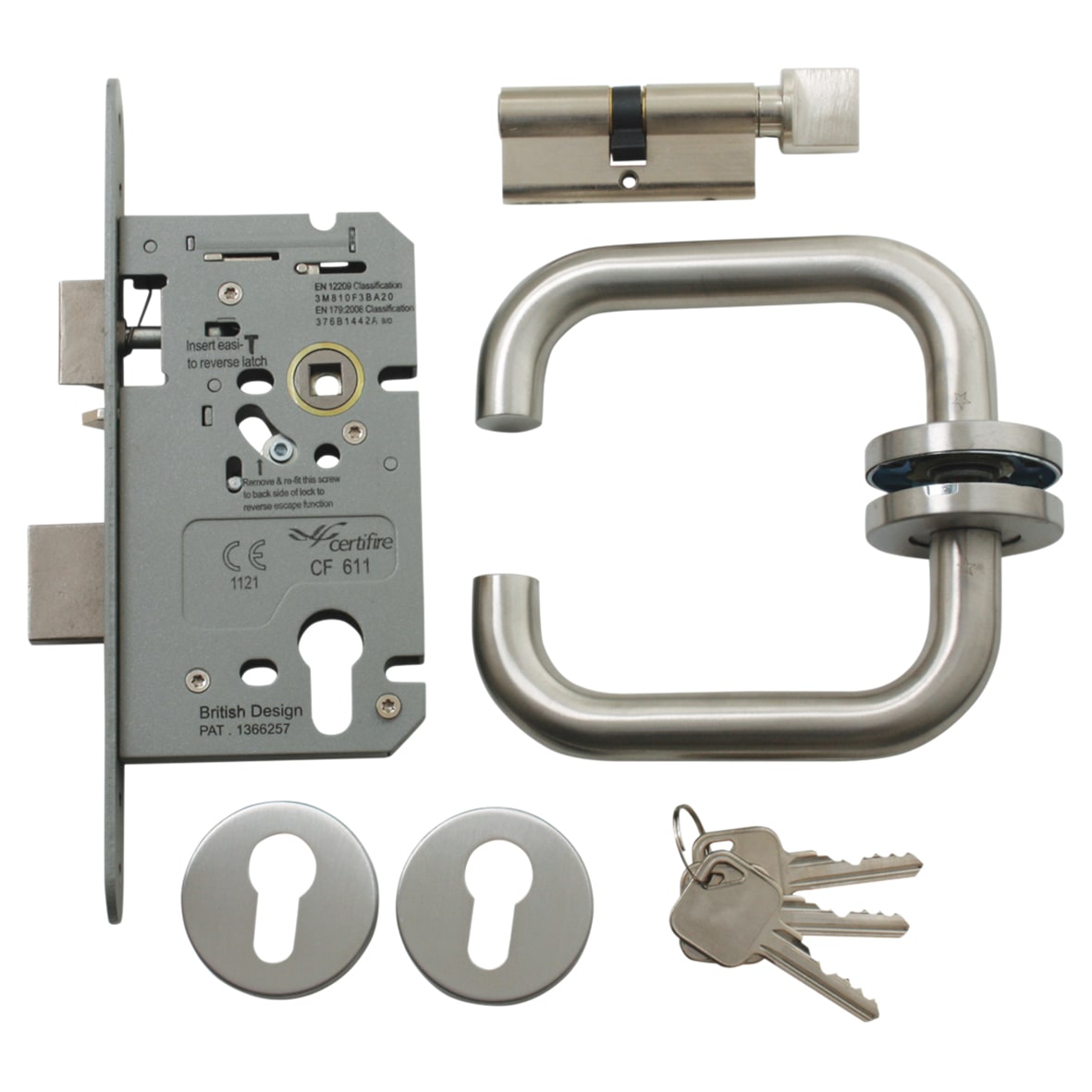 Easi T Escape Night Latch Kit | IronmongeryDirect | Same Day Despatch