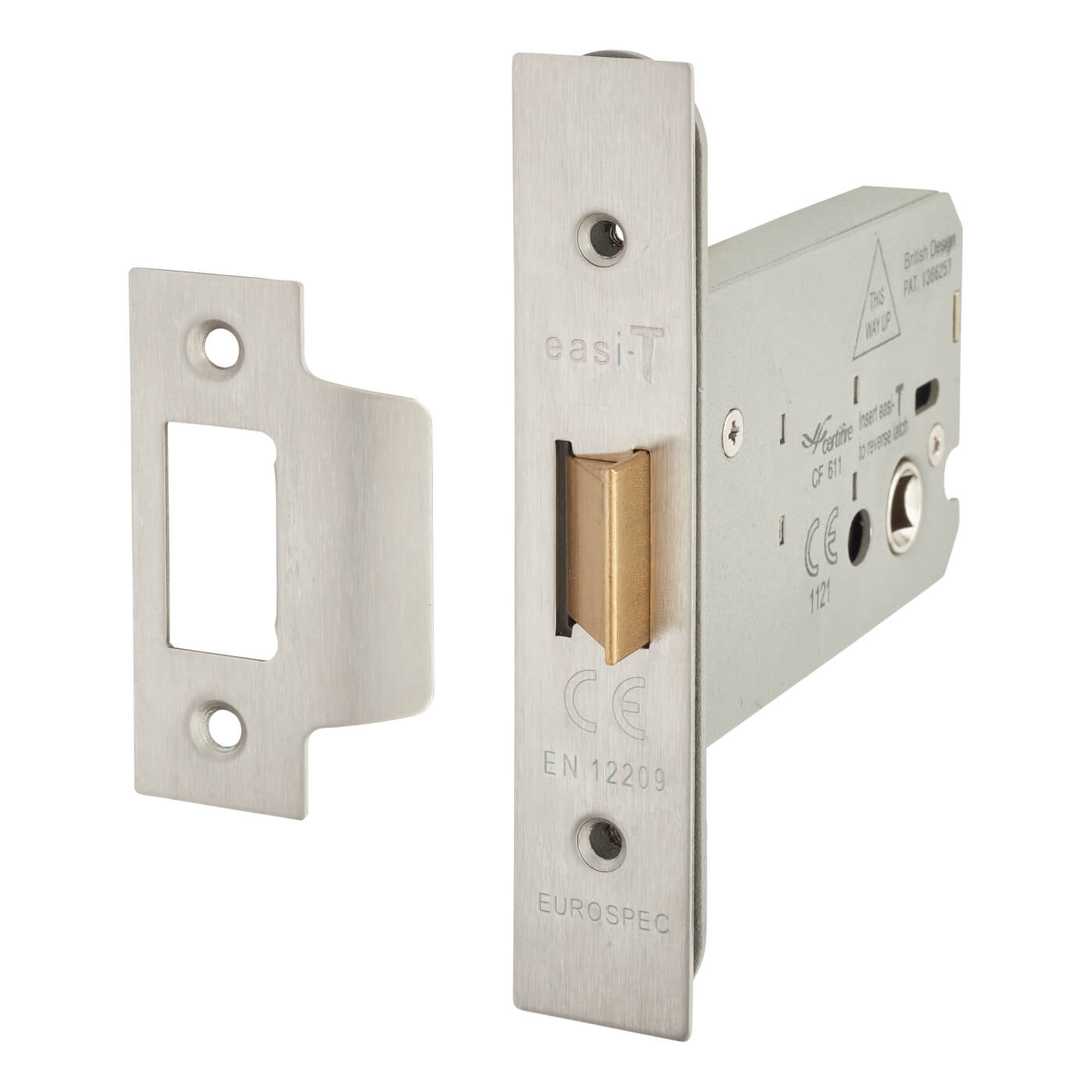 Hampstead Heavy Duty Flat Latch - 104mm Case - 82mm Backset - Satin ...