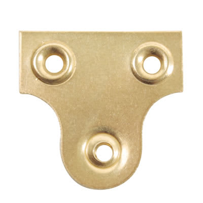 Glass Fixing Plate 32mm Brass Plated | IronmongeryDirect | Same Day ...