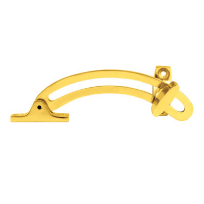Locking Quadrant Stays - Polished Brass | IronmongeryDirect | Same Day ...