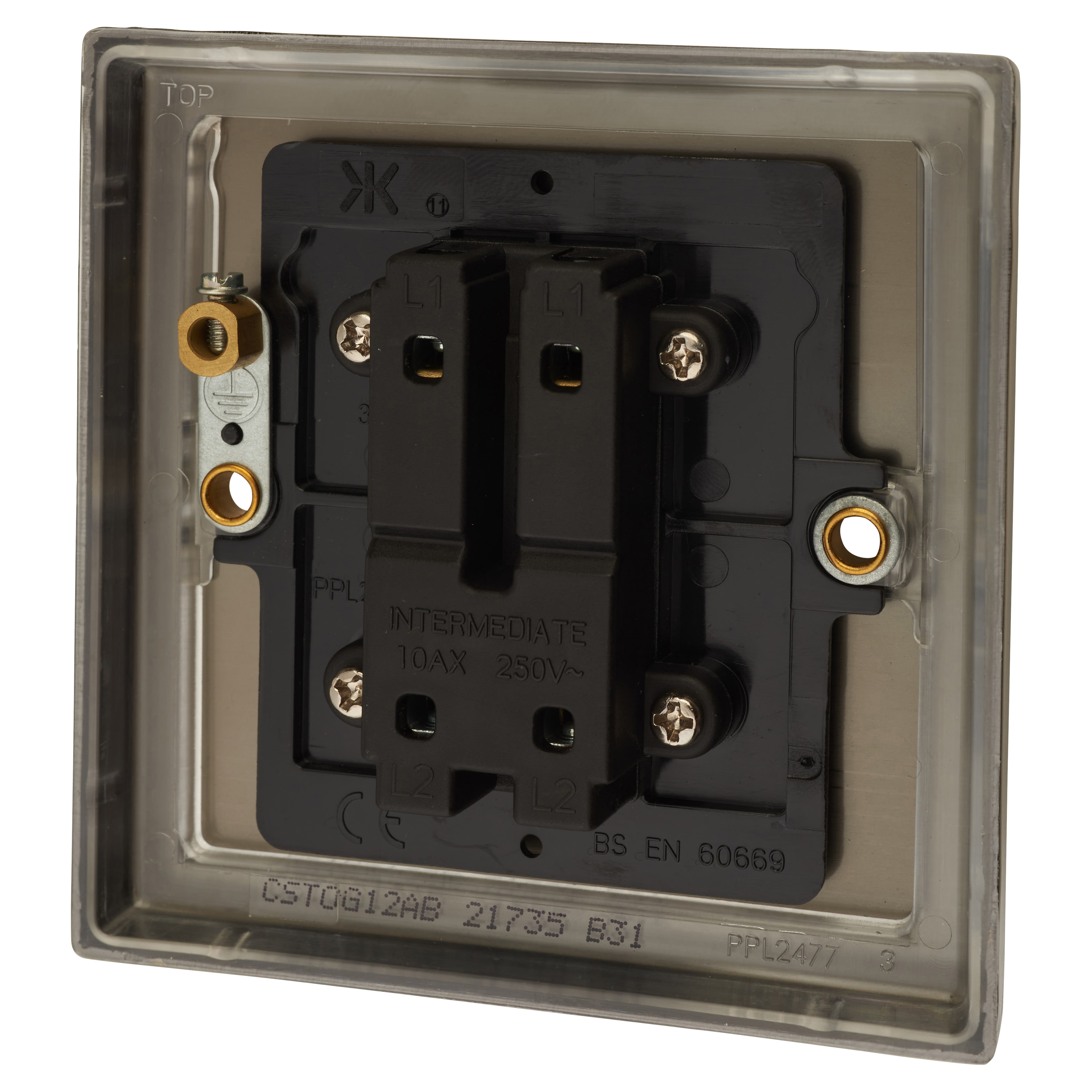 Knightsbridge 13A 2 Gang Double Pole Switched Socket - Antique Brass ...