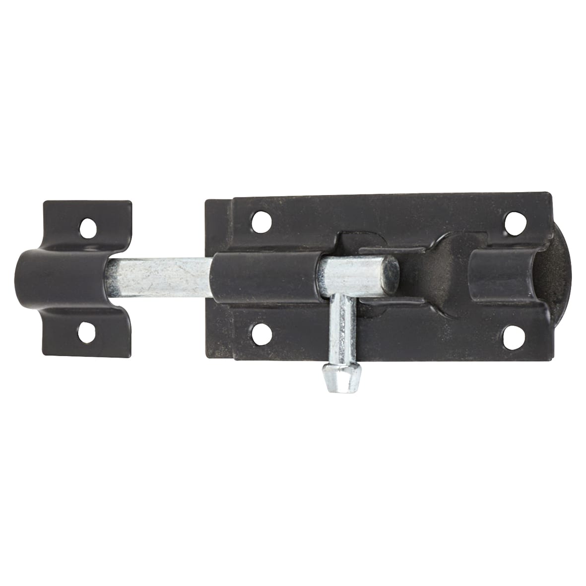 Traditional Tower Gate Bolt - Straight - 90mm Length - Black Japanned ...