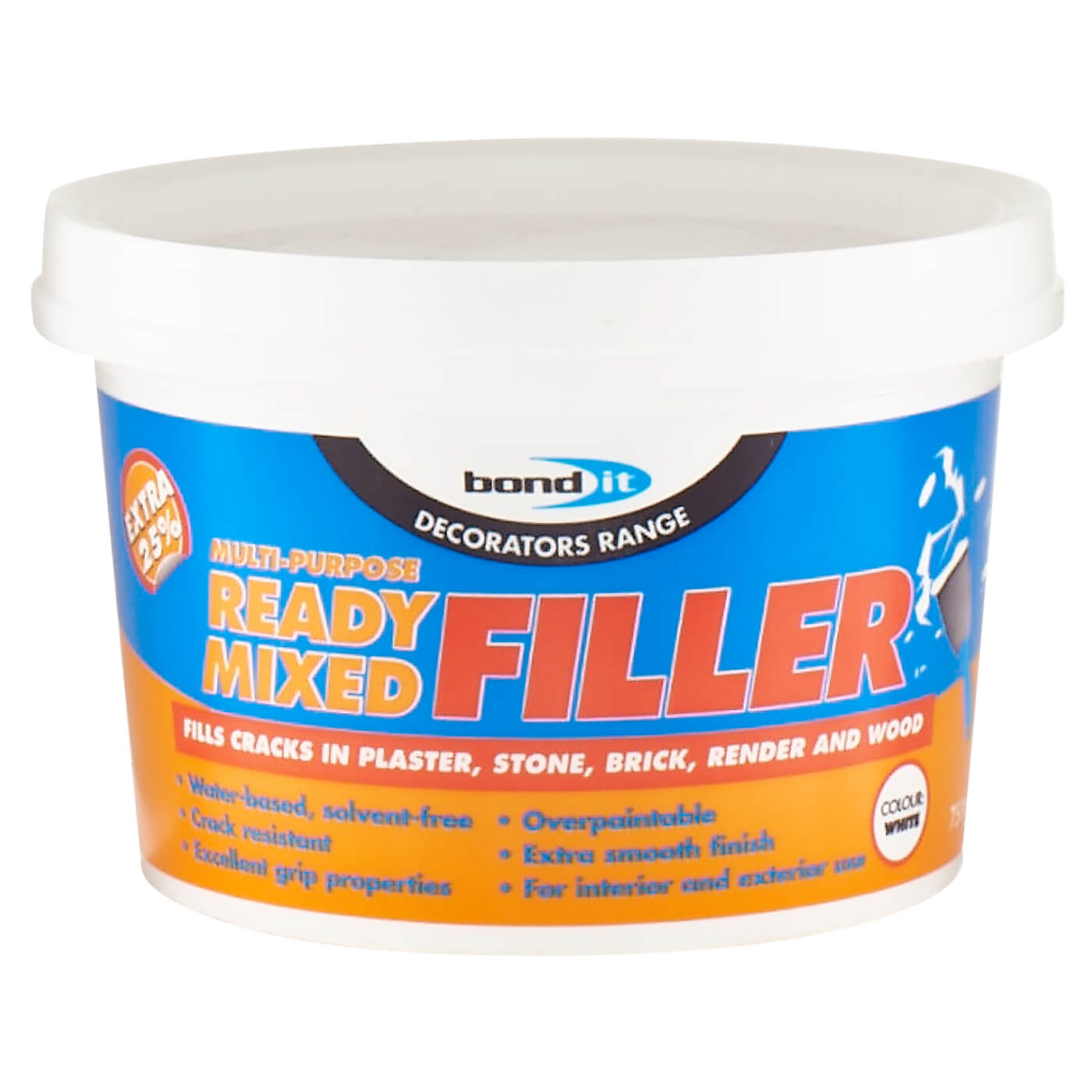 Bondit Ready Mixed Filler - 750g - White | IronmongeryDirect | Same Day ...