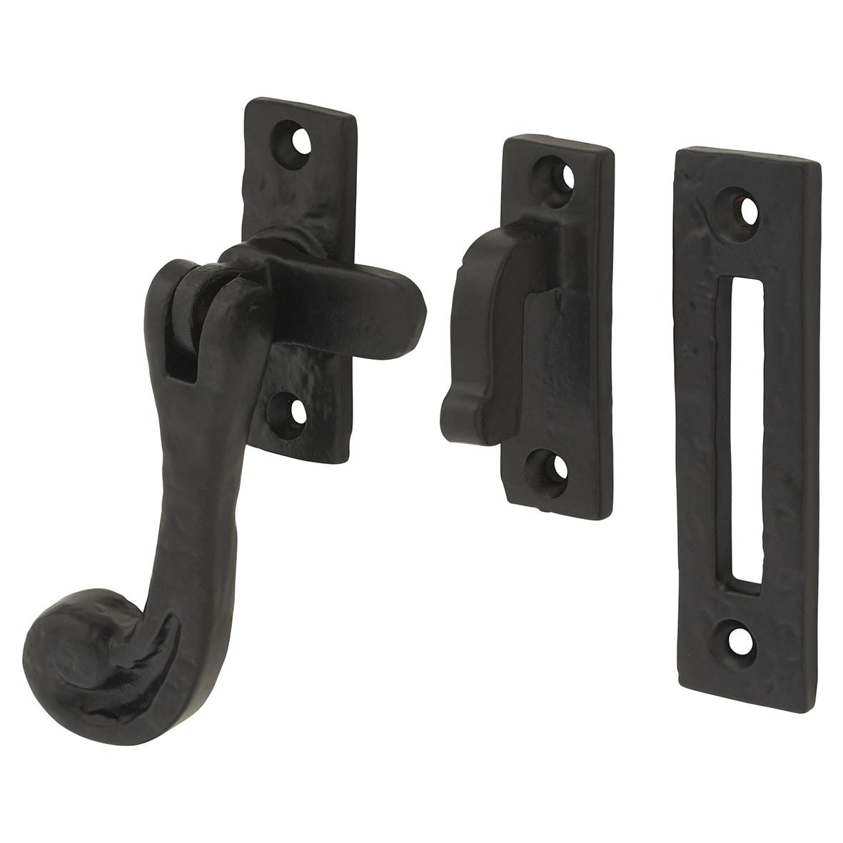 Olde Forge Antique Tudor Hook & Plate Window Fastener - Antique Black ...
