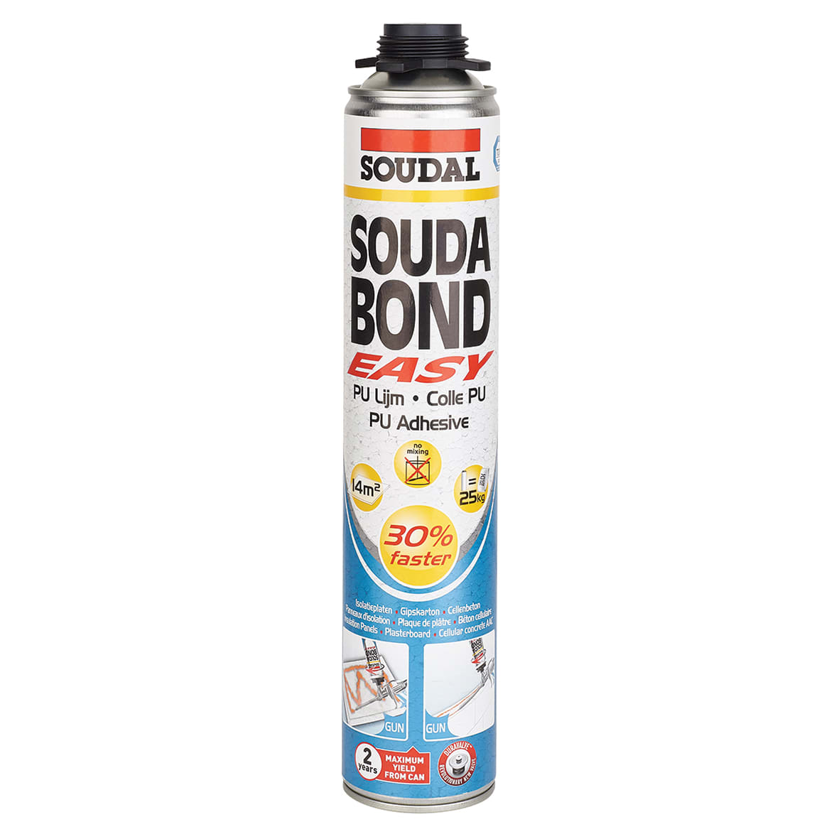 Soudal Soudabond Easy - Gun Grade - 750ml | IronmongeryDirect | Same Day Despatch